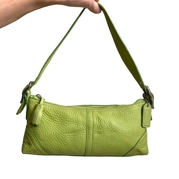 Coach | Bags | Coach F684 Green Leather Mini Bag | Poshmark